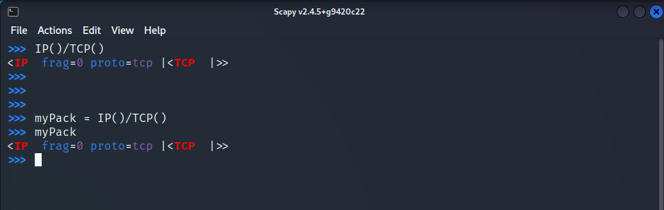 Modüller | scapy | CyberWorm