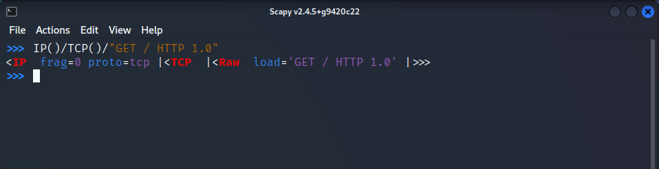 Modüller | scapy | CyberWorm