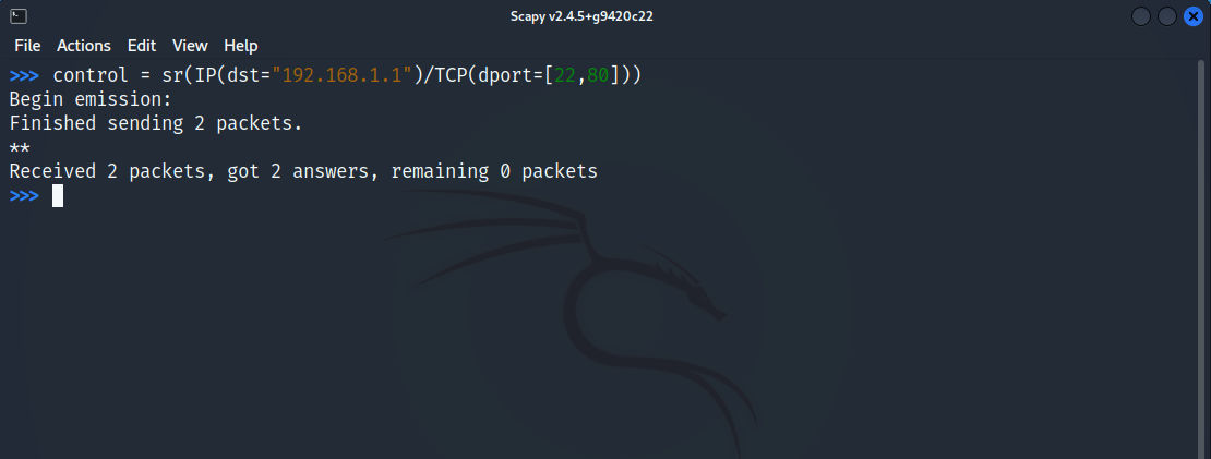 Modüller | scapy | CyberWorm