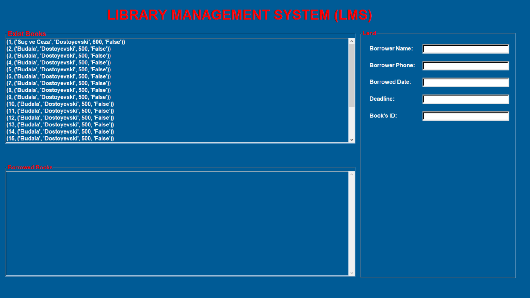 Uygulama 12 | Library Management System (LMS) | CyberWorm