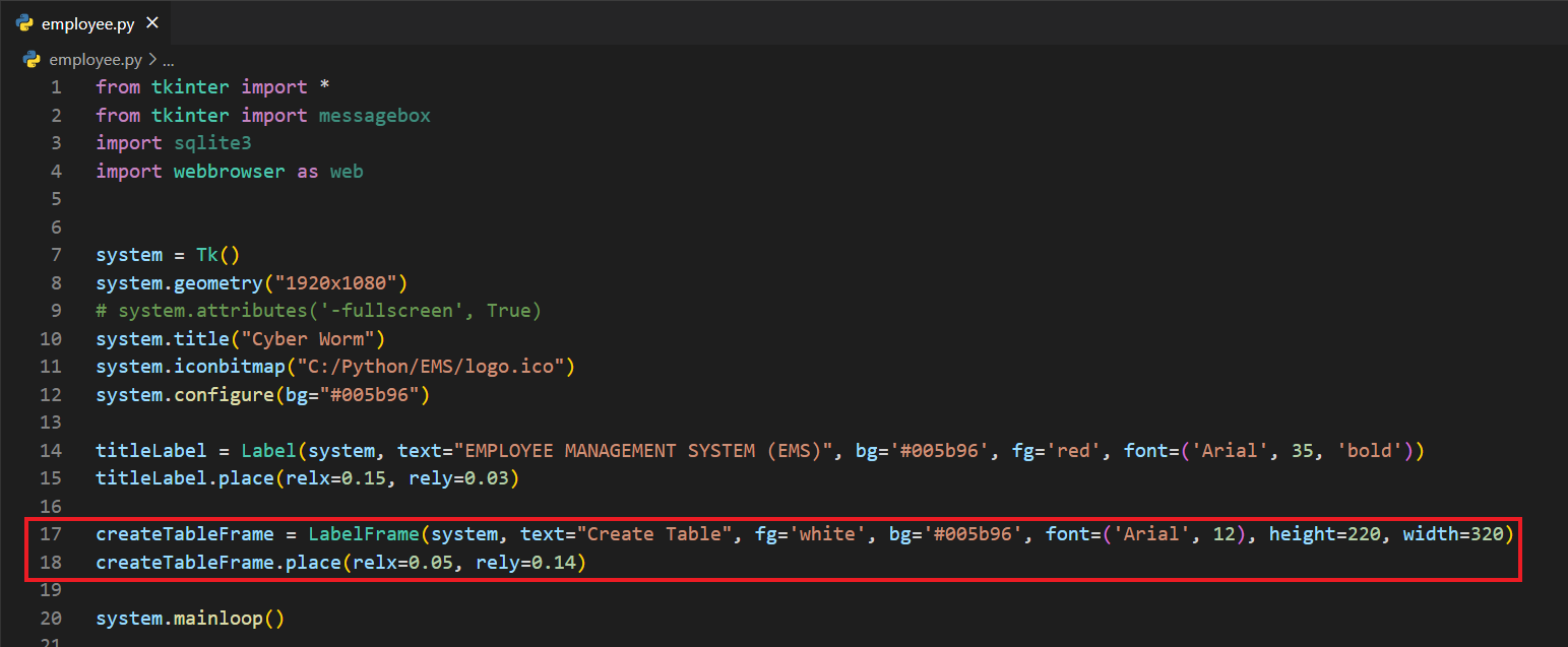 Uygulama 11 | Employee Management System (EMS) | CyberWorm