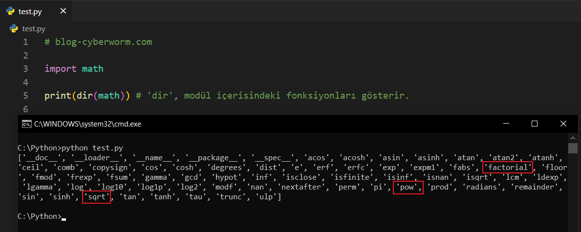 Python ve Matematik | CyberWorm