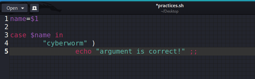 case - esac | CyberWorm