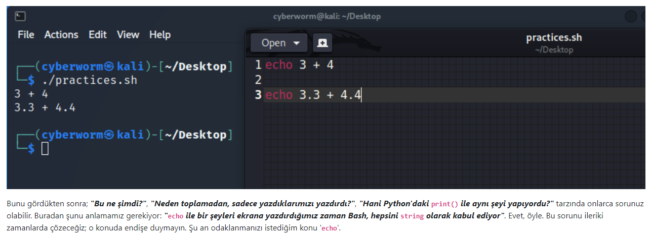 Bash ve Matematik | CyberWorm