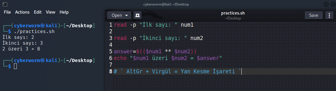 Bash ve Matematik | CyberWorm