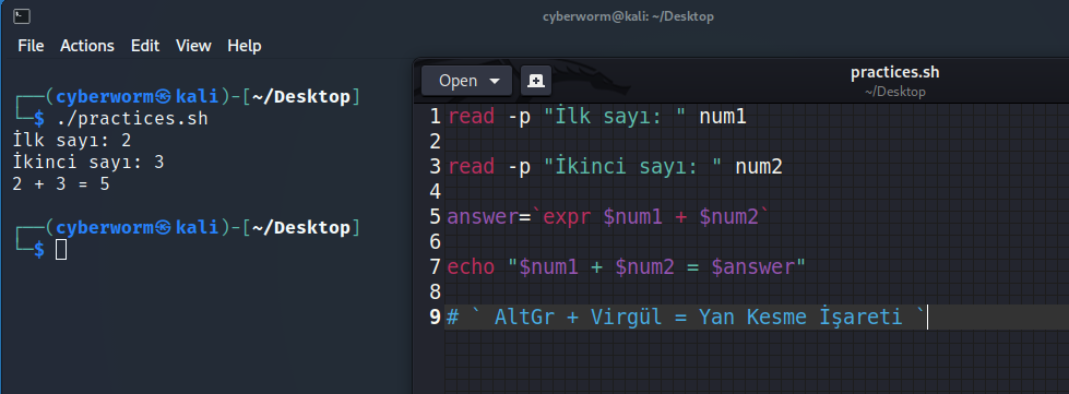 Bash ve Matematik | CyberWorm