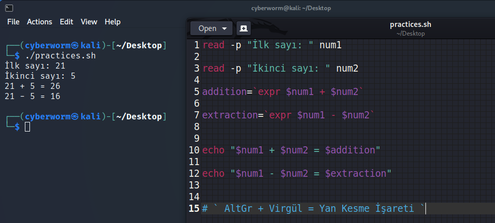 Bash ve Matematik | CyberWorm