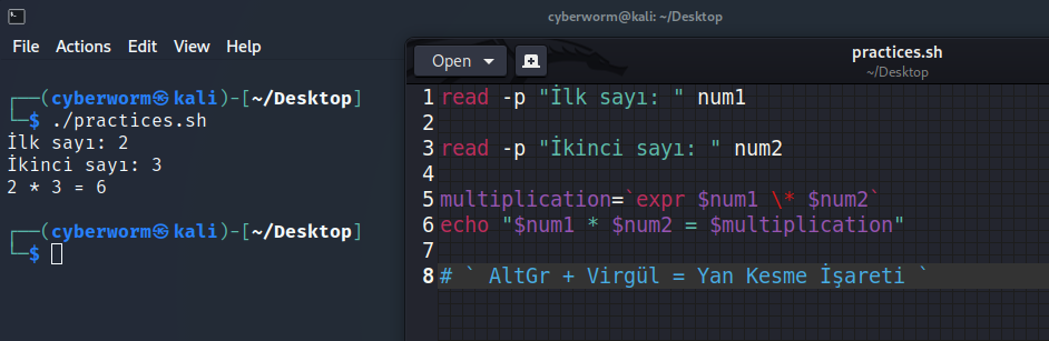 Bash ve Matematik | CyberWorm